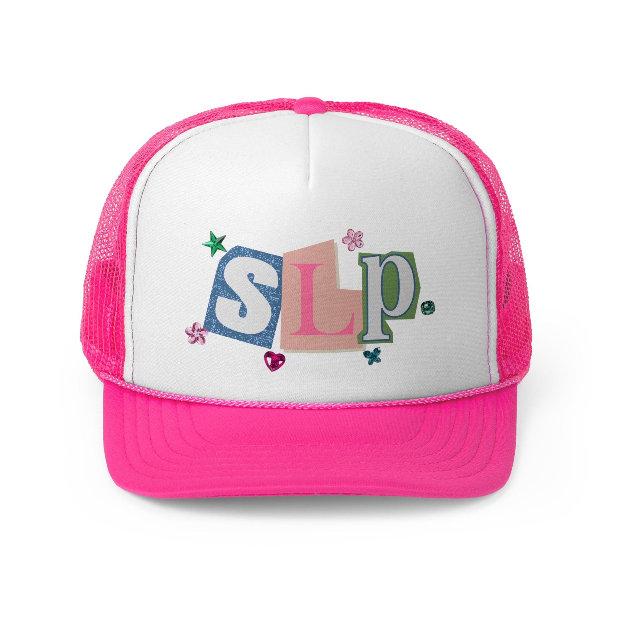 SLP gemstone newspaper trucker hat – beetheslp