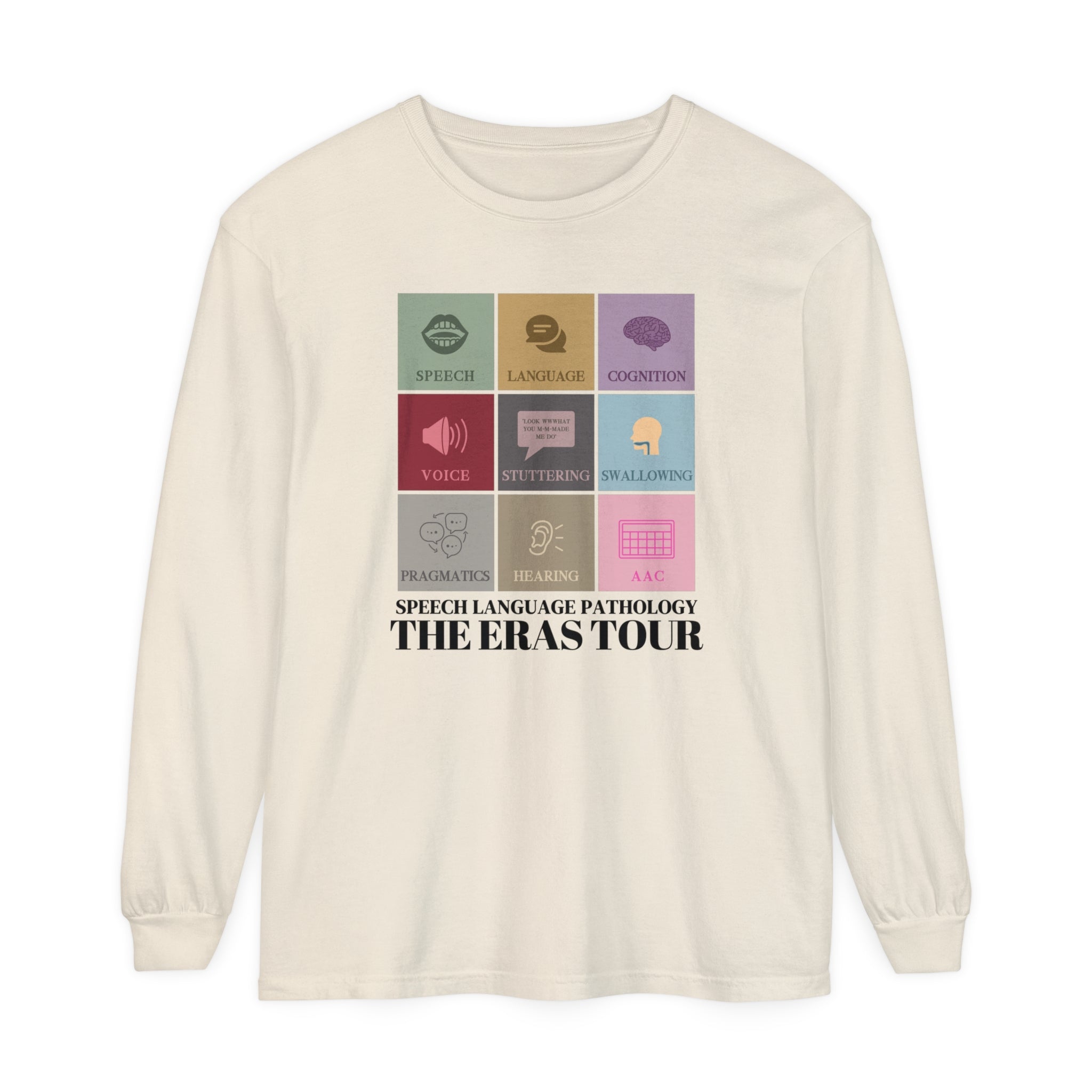 speech pathology eras comfort colors long sleeve tee – beetheslp