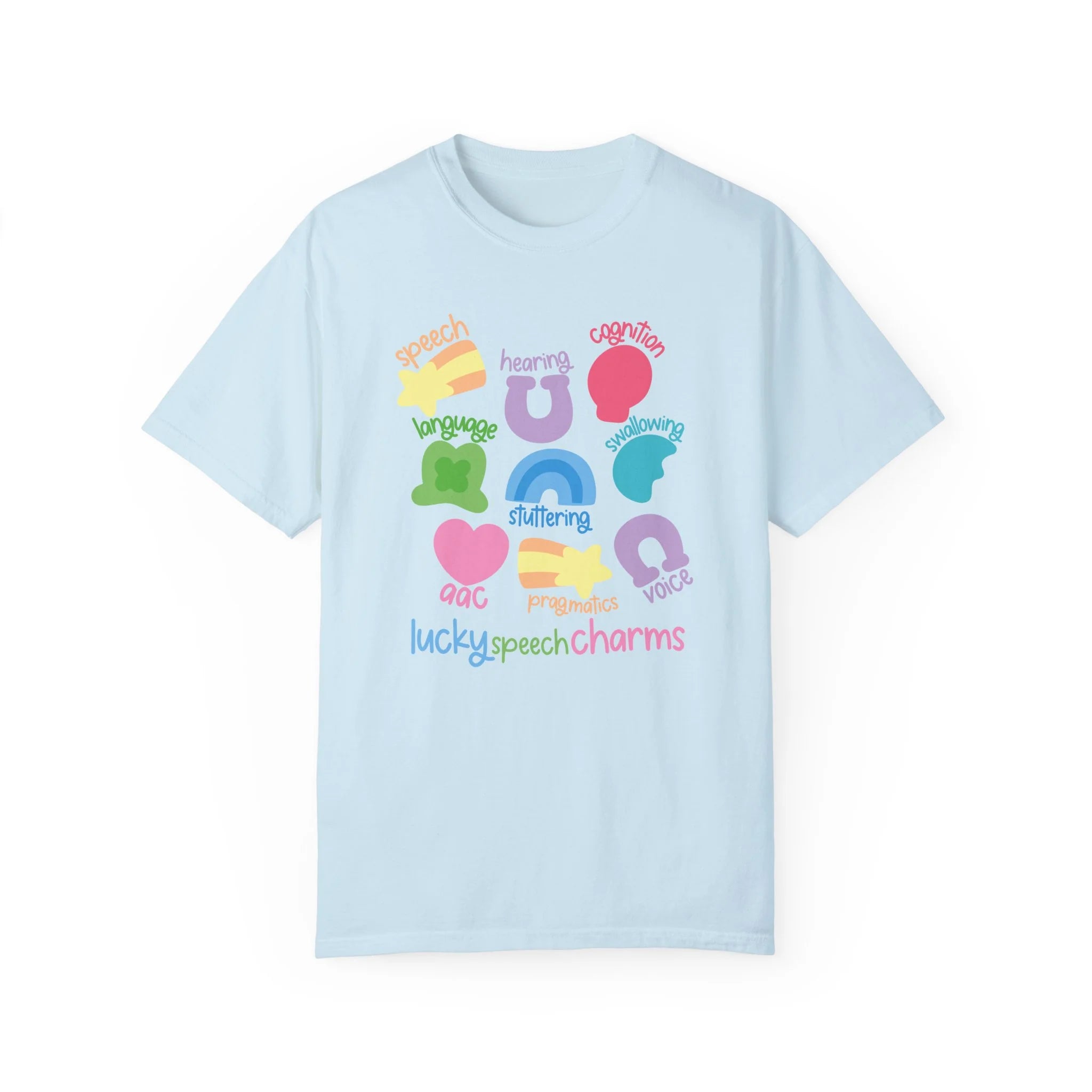 lucky speech charms comfort colors tee (sample sale) – beetheslp