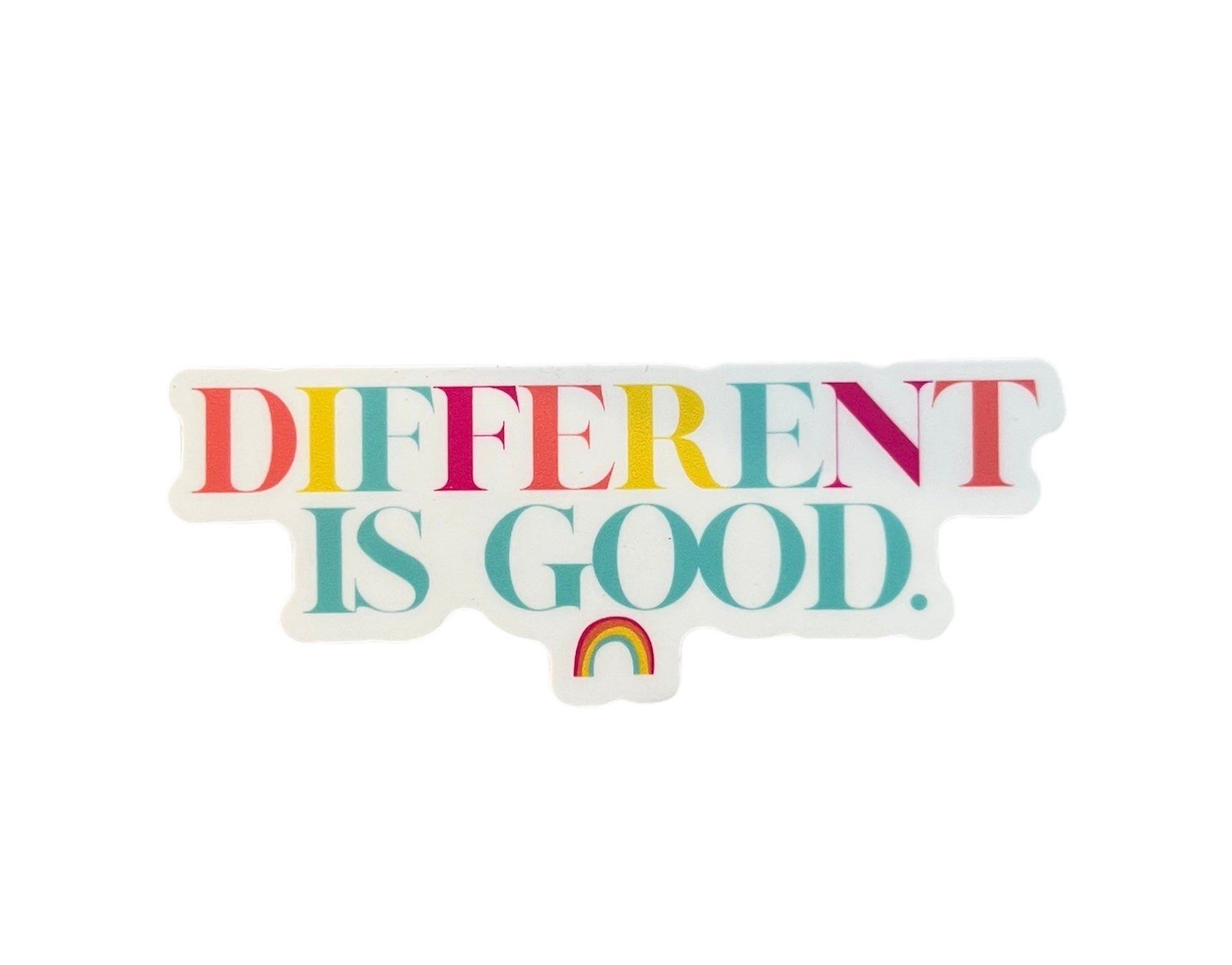 rainbow different is good SLP sticker – beetheslp