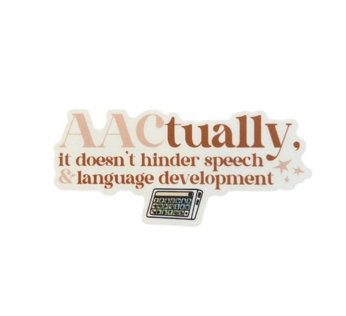 SLP sticker - AAC facts – beetheslp