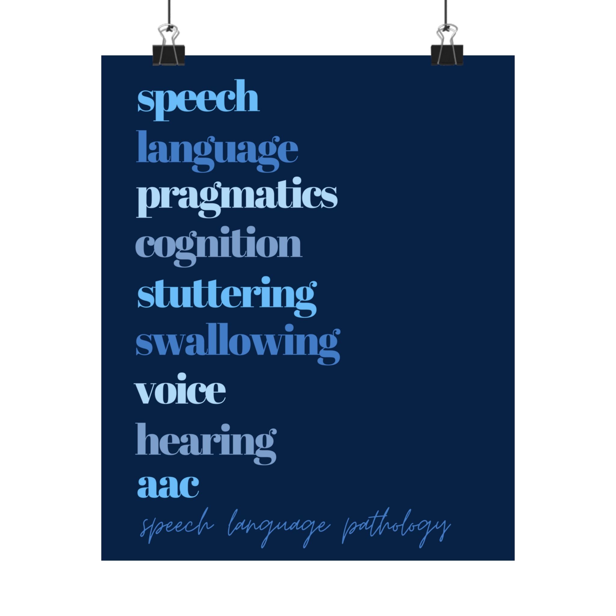 SLP scope blue wall poster – beetheslp