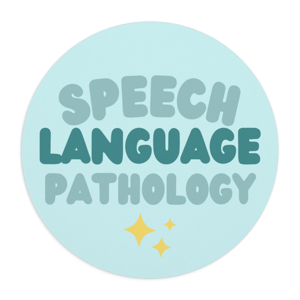 speech language pathology blue block mouse pad – beetheslp